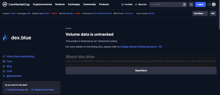 Dex Blue - Beauty Without Backbone | ICO Rankings